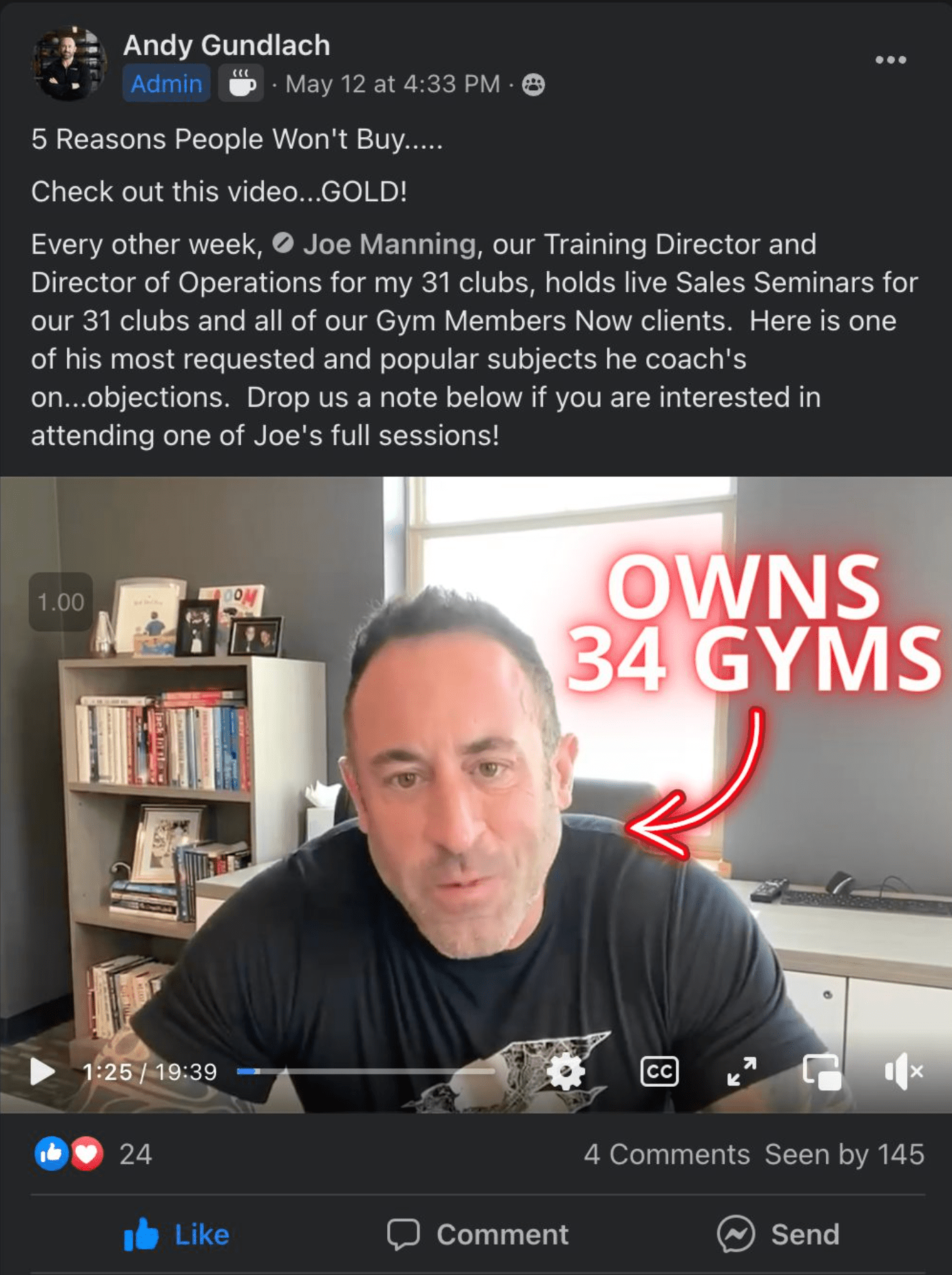 Free Facebook Group Led By 8-Figure Gym Owner, Andy Gundlach